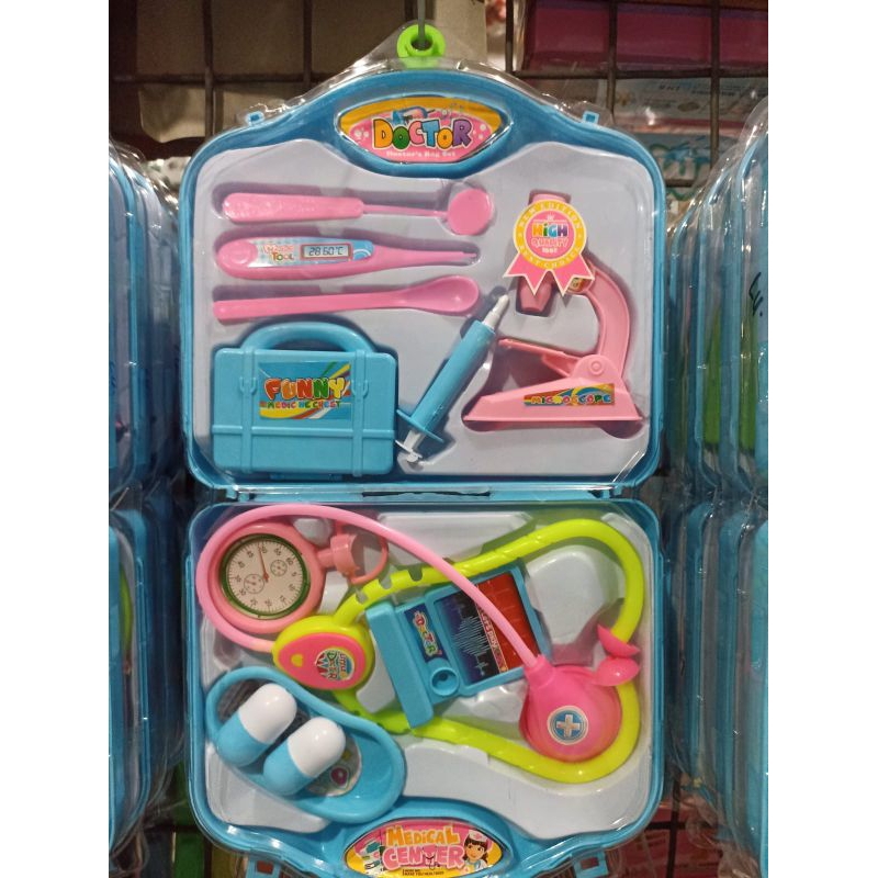 Jual Alat Dokter 1 Koper Fullset Mainan Anak Perempuan | Shopee Indonesia