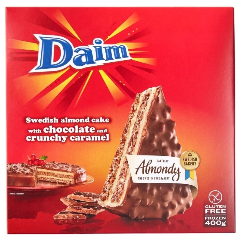 Jual [ IKEA ] Daim Swedish Almond Cake With Chocolate And Crunchy ...