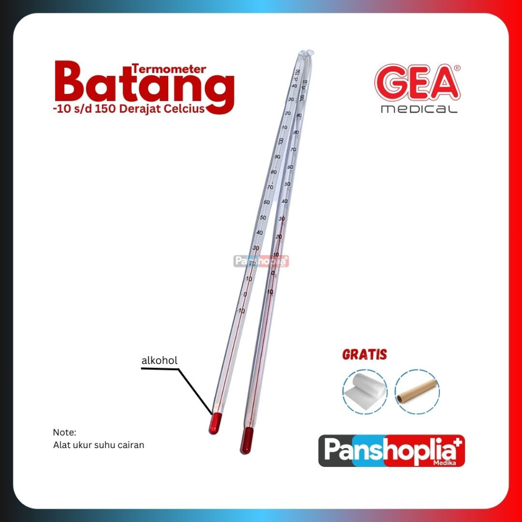 Jual GEA Termometer Batang l Alat Ukur Suhu Air / Cairan | Shopee Indonesia