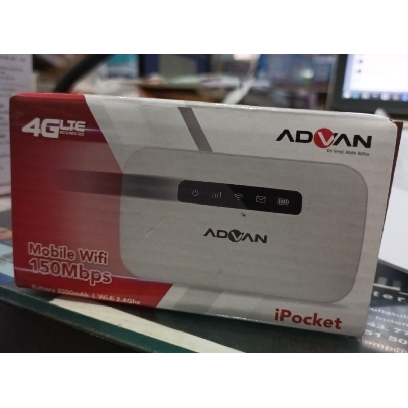 Jual Modem Mifi Advan 4G LTE 150mbps i pocket Garansi Resmi | Shopee ...