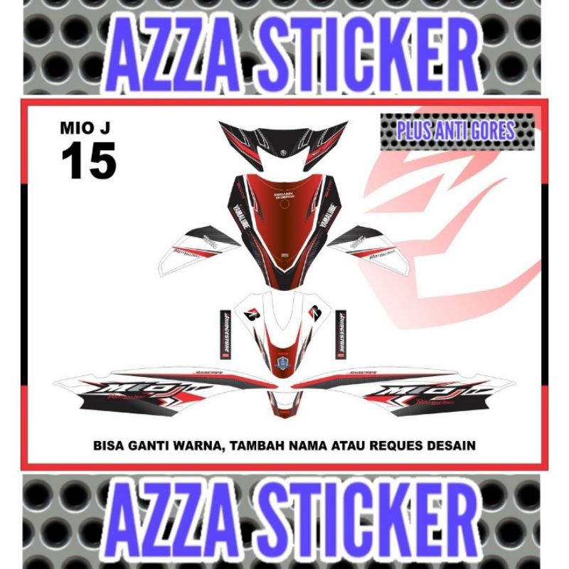 Jual Stiker decal motor mio j full body type 15 | Shopee Indonesia