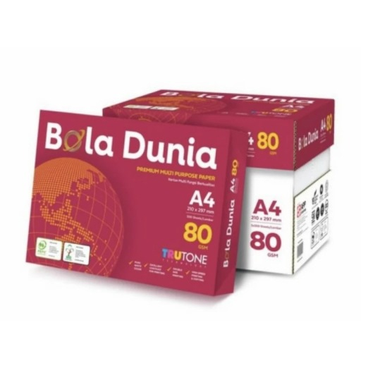 Jual Kertas HVS Bola Dunia 80 Gsm / 80 Gram A4 (21x29,7 cm) | Shopee ...