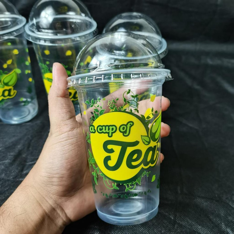 Jual Gelas Cup Of Tea sablon Starindo 16oz / Tanpa Tutup | Shopee Indonesia