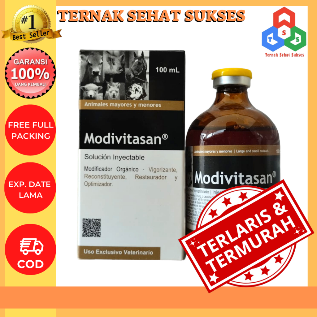 Jual Modivitasan 100 ml - Multivitamin lengkap beserta asam amino, Dilengkapi penguat otot dan ...