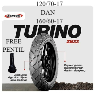 Jual Paket Ban zeneos tubeless 120/70-17 dan 160/60-17 turino ZN33 ZN ...