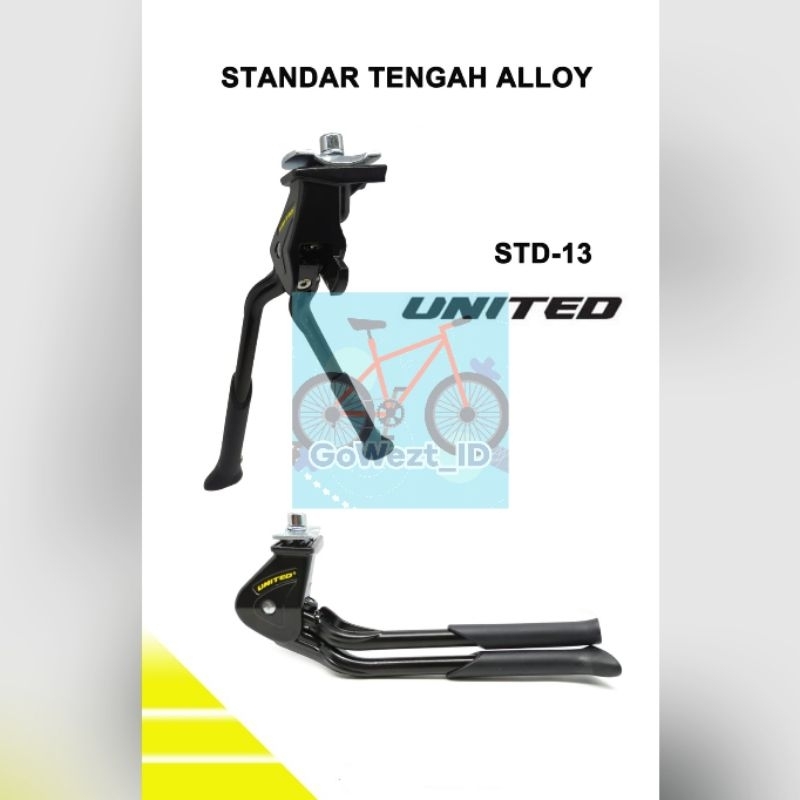 Jual Standar Tengah Sepeda Double Kickstand Alloy United STD-13 ...