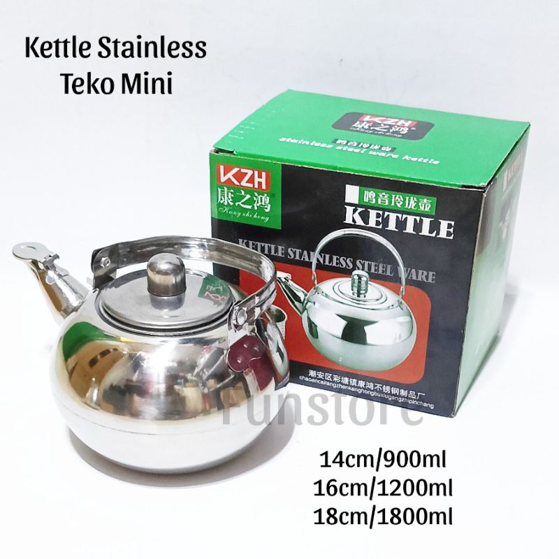 Jual Kettle Stainless Steel Lengkap Saringan Teh/Teko Air Masak ...