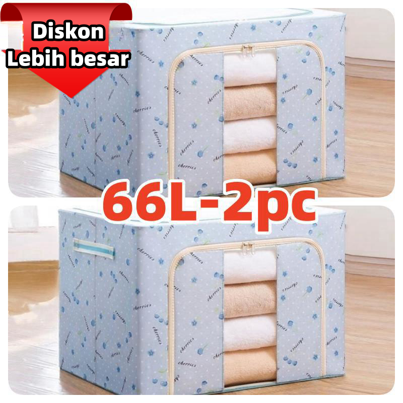 Jual 66L-100L-150L Kotak penyimpanan oxford storage box Pakaian ...
