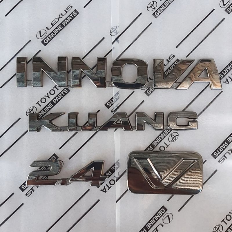 Jual logo Emblem tulisan innova reborn huruf INNOVA KIJANG TYPE 2.4 V ...