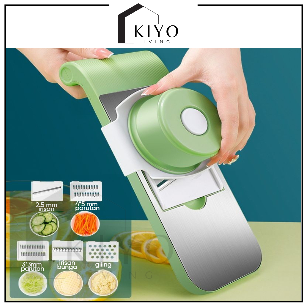 Jual KIYO Parutan Sayur dan Buah 8 in 1 / Vegetable Cutter Premium ...