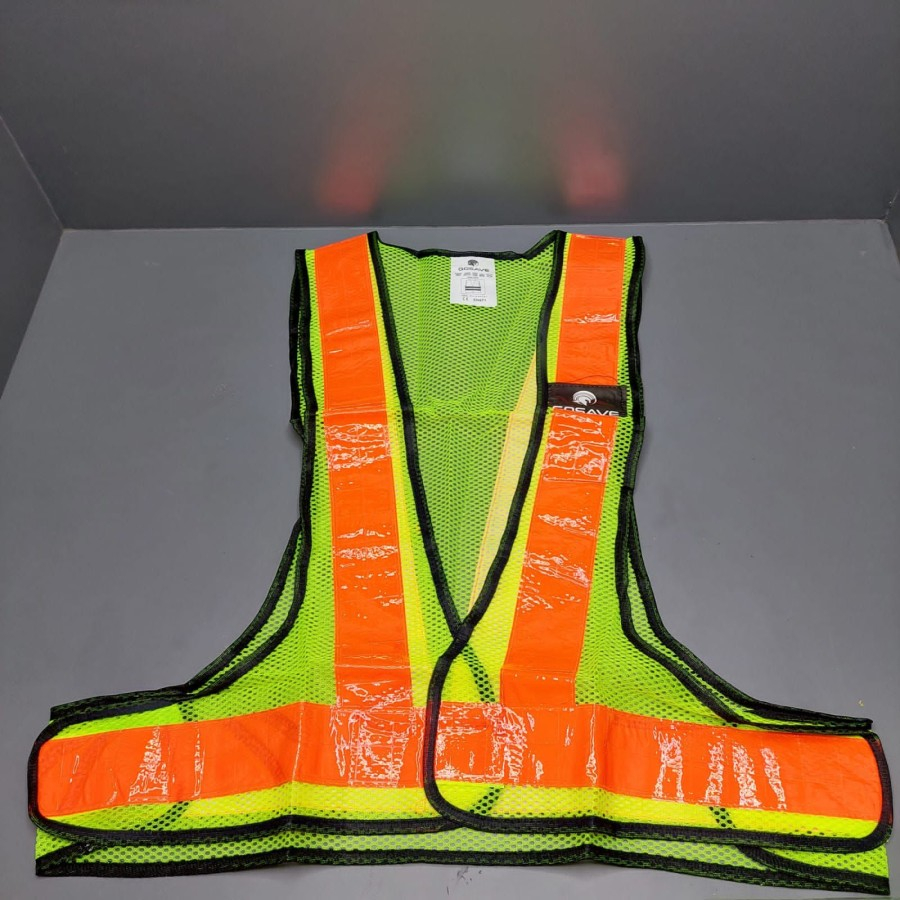 Jual Rompi Jaring Model V Rompi Safety Warna Orange Hijau | Shopee ...