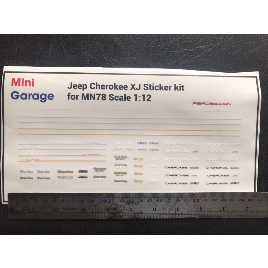 Jual Sticker RC MN78 Jeep Cherokee XJ skala 1:12 | Shopee Indonesia