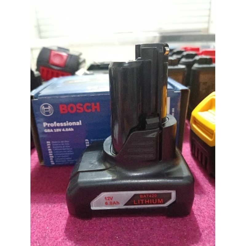 Jual Baterai Bor Cordless Bosch 12V 5Ah 7Ah GSB GSR 120 LI | Shopee ...