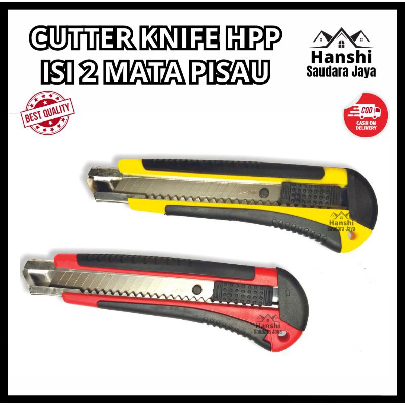 Jual Pisau Cutter / Cutter Besar/ Pisau Cutter Stainless HPP | Shopee ...