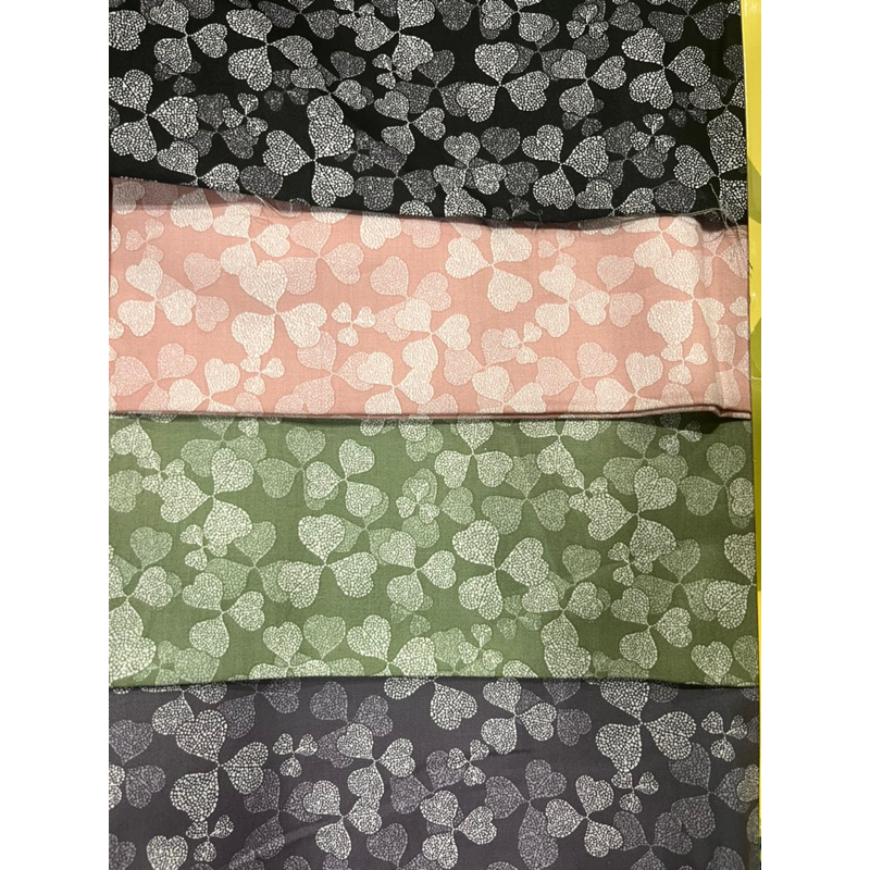 Jual kain katun motif daun semanggi lebar 150cm | Shopee Indonesia