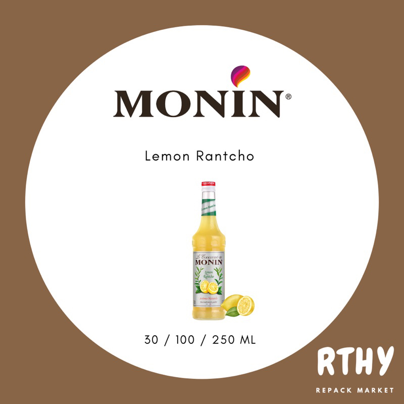 Jual Monin Lemon Rantcho Syrup Repack [30, 100, 250] ml - RTHY | Shopee ...