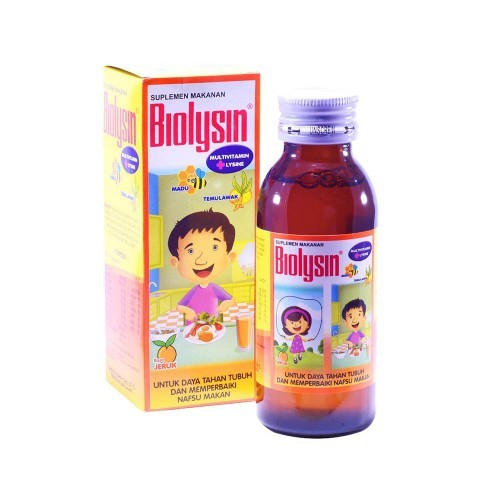 Jual BIOLYSIN SIRUP MULTIVITAMIN ANAK RASA JERUK | Shopee Indonesia