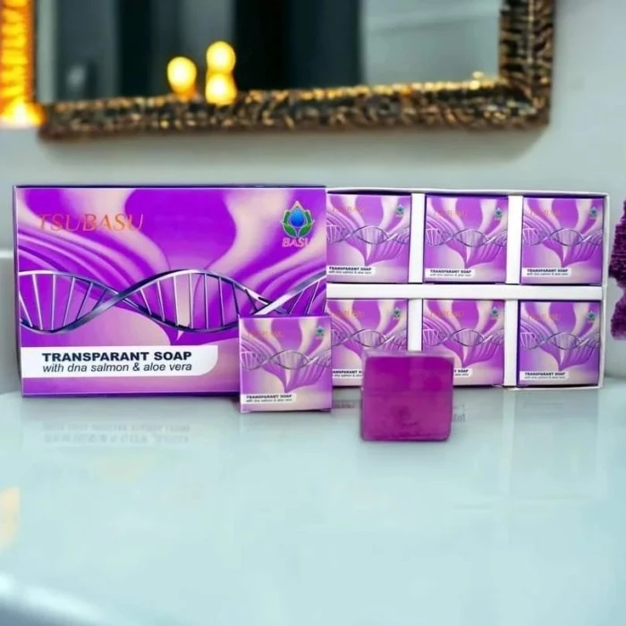 Jual (TSUBASU)1 Box Sabun Wajah Viral DNA Salmon & Aloe vera pencerah ...