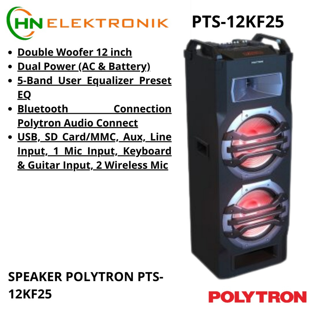 Jual SPEAKER POLYTRON PTS 12KF25 | Shopee Indonesia