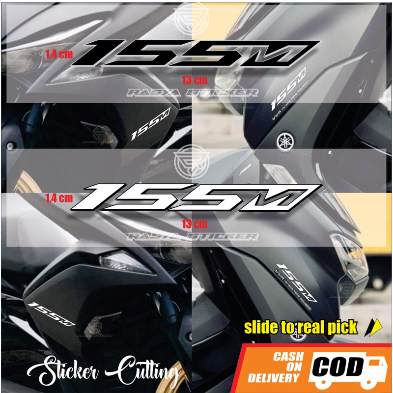 Jual Sticker Logo Yamaha NMAX AEROX 155 R1M Style Cutting Sticker ...