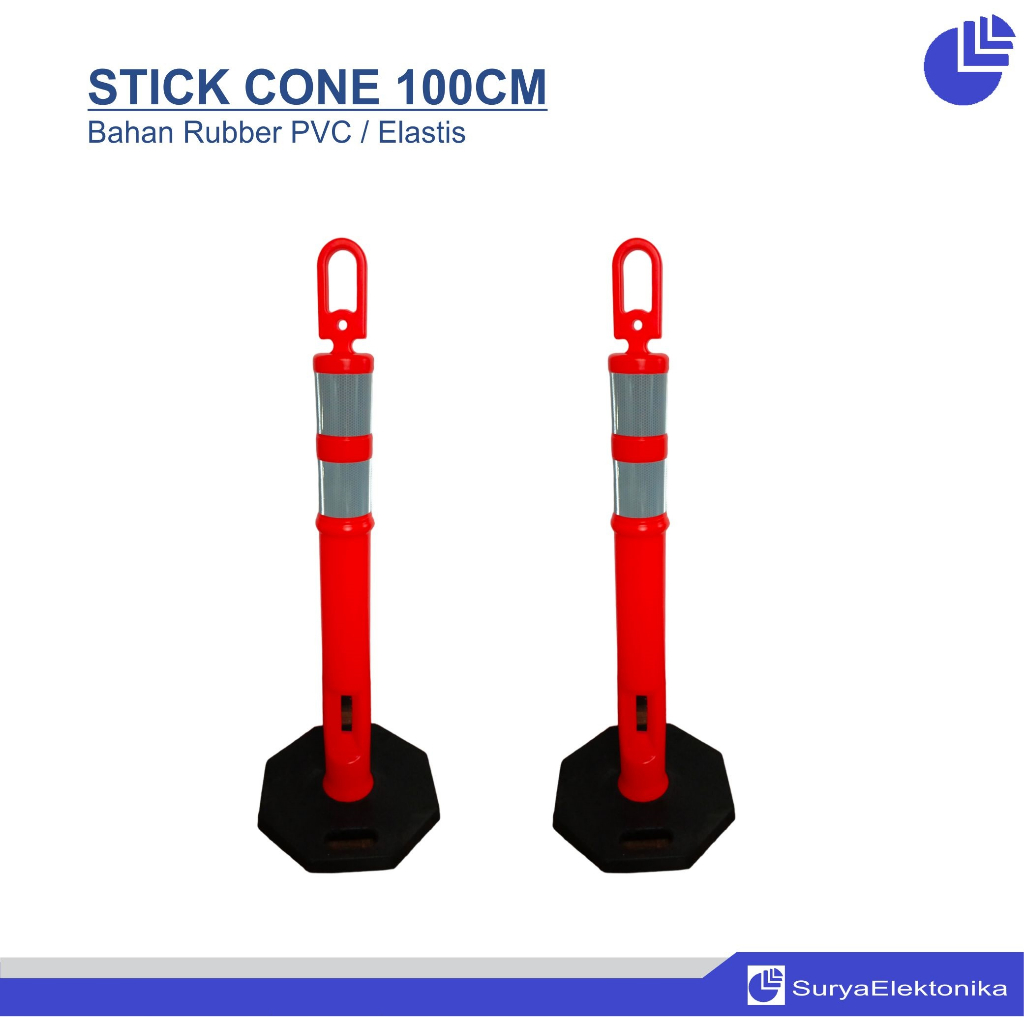 Jual Stick Cone Tinggi 1 Meter Base Plastik - Pembatas Jalan | Shopee ...
