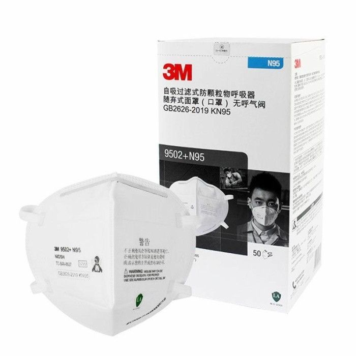 Jual 3M Masker 9502+ Particulate Respirator N95 (1 Box isi 50 Pcs ...
