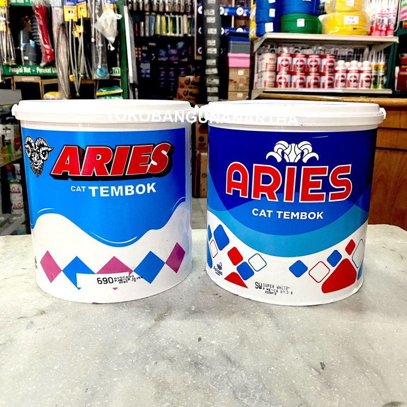 Jual PO Cat Tembok Aries 5 Kg (Min. pembelian 2 gallon per warna ...