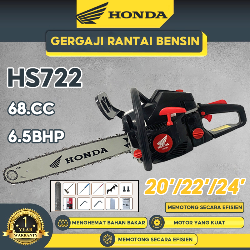 Jual HONDA Mesin Potong Kayu 68CC Mesin Sinso Senso Chainsaw 2Tak 20/22 ...