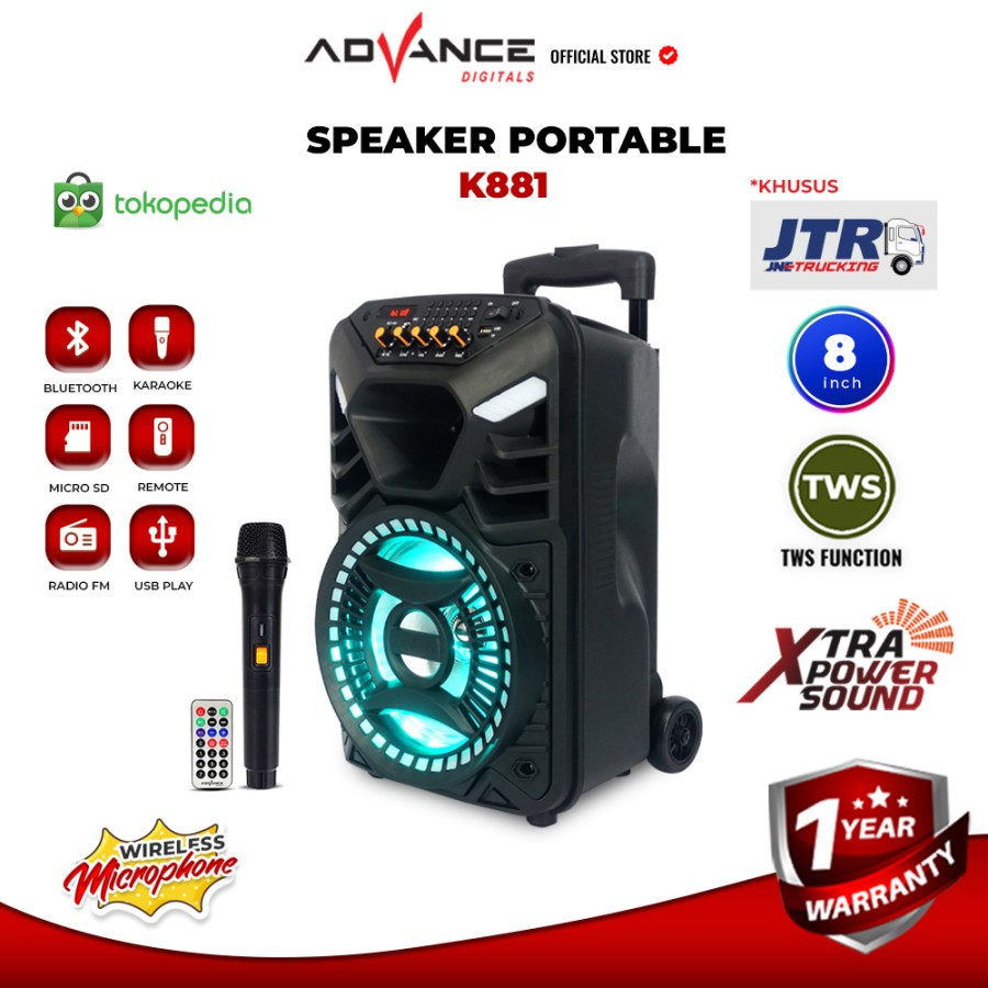 Jual SPEAKER ADVANCE K881 | Shopee Indonesia