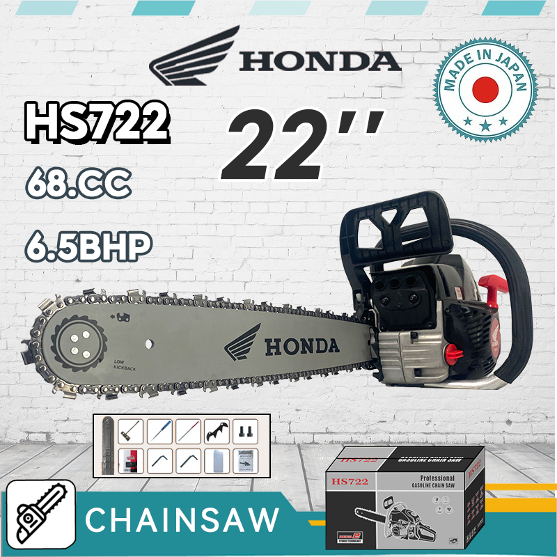 Jual HONDA 22in Mesin Gergaji Pohon 2Tak 68CC Gergaji Mesin Mini chain saw Japan technical pro ...