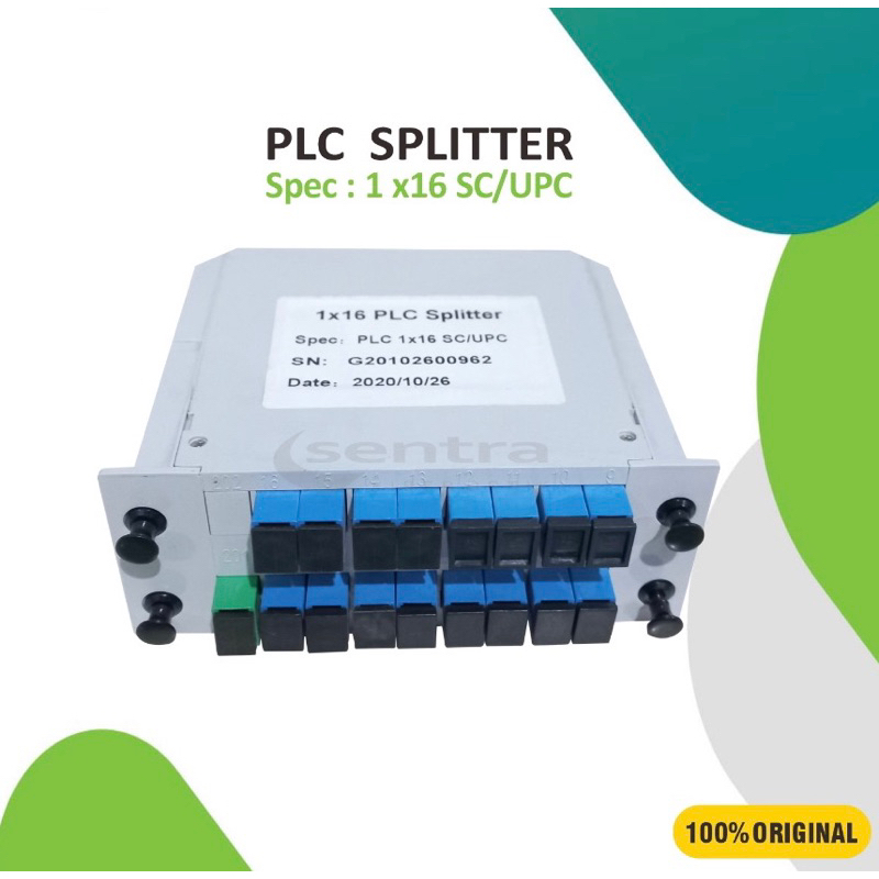 Jual Passive Splitter PLC BOX spliter Cassette type FO 1:16 SC UPC ...