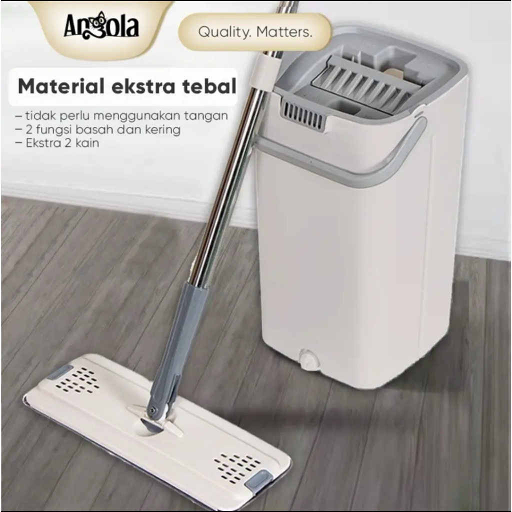 Jual Alat Pel Lantai Set - Mop with Slim Bucket - Refill Kain ...