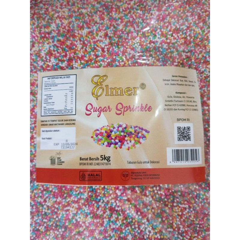 Jual Elmer Sprinkle Sugar Trimit Kemasan 2 x 5 KG | Shopee Indonesia