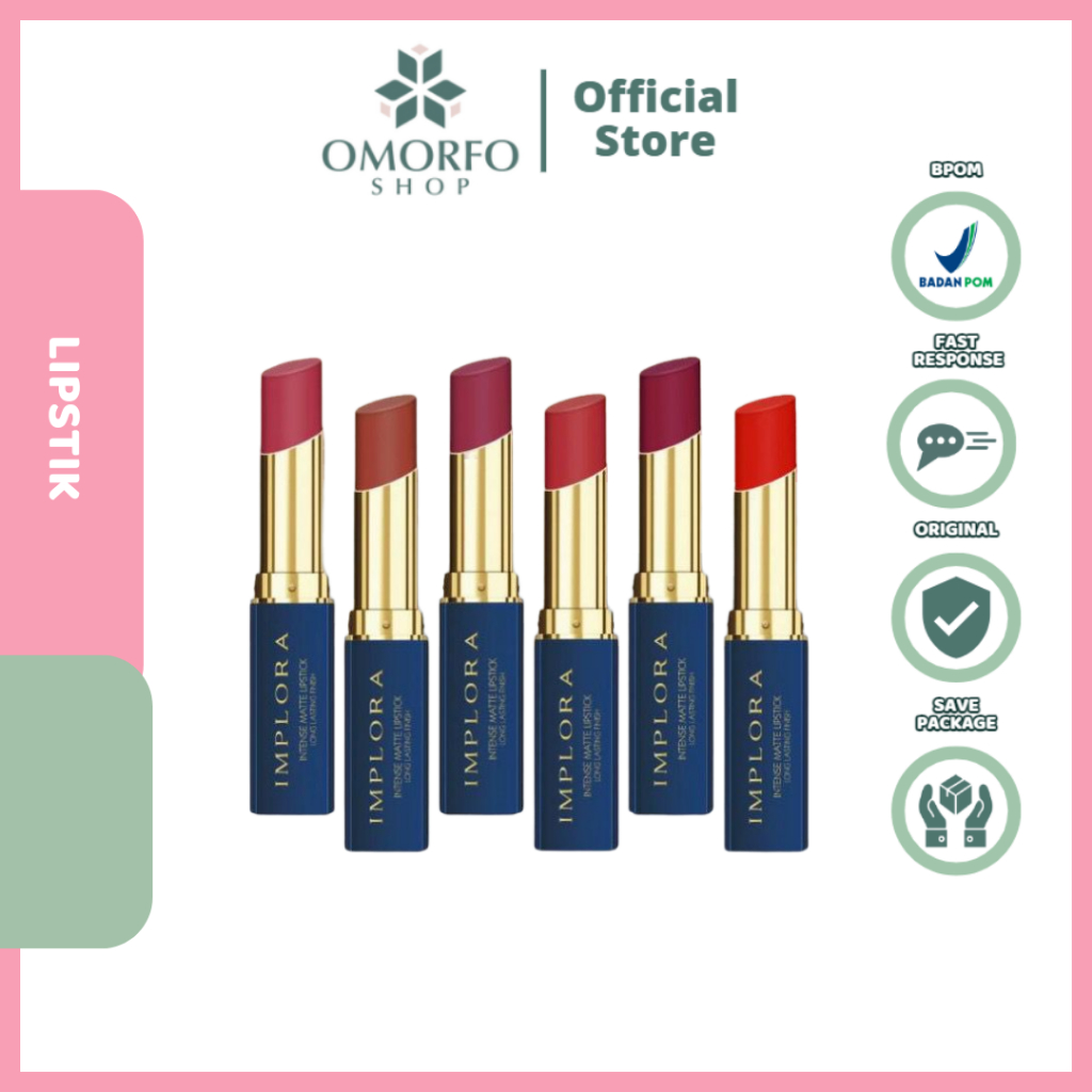 Jual [Omorfo] IMPLORA Lip Matte intense Lipstick | Shopee Indonesia
