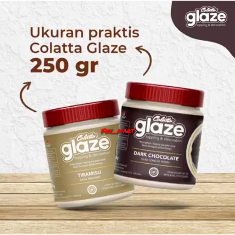 Jual Colatta Glaze Topping & Decoration 250gr / Colatta Glaze Dark ...