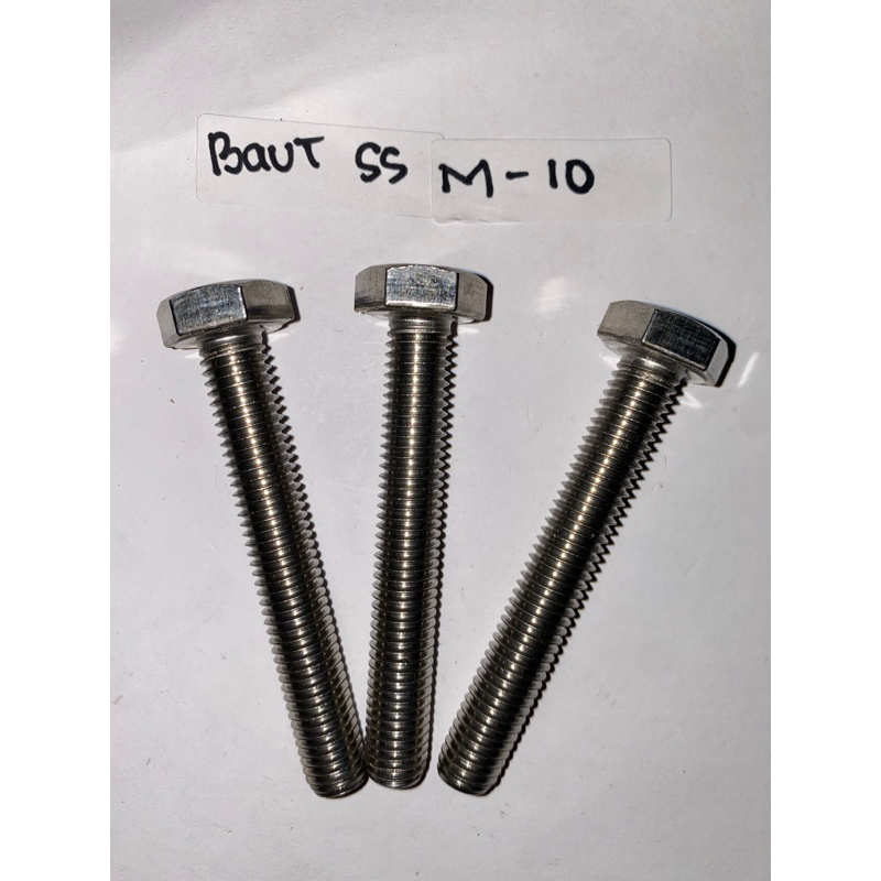 Jual baut stainless / ss 10x70 | Shopee Indonesia