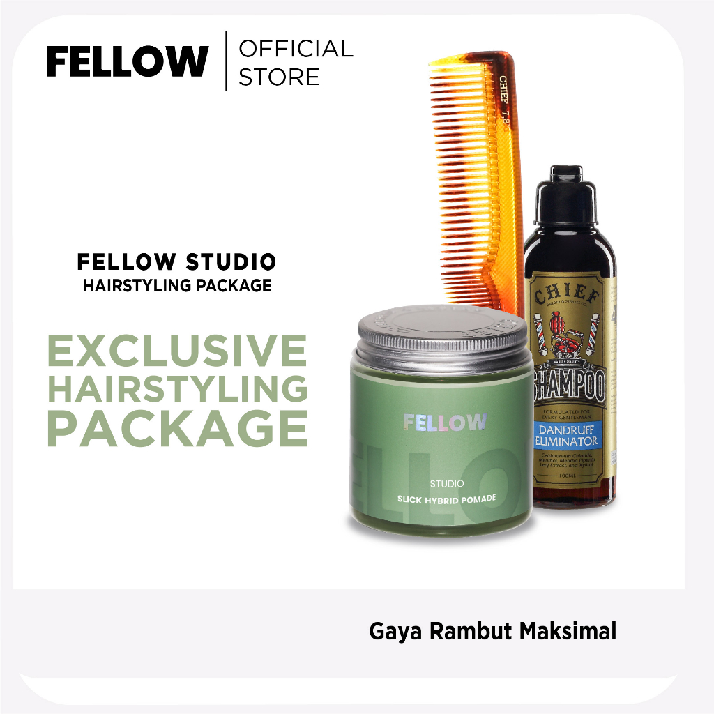 Jual Exclusive Package - Fellow Studio Slick Hybrid + CHIEF Shampoo DE ...