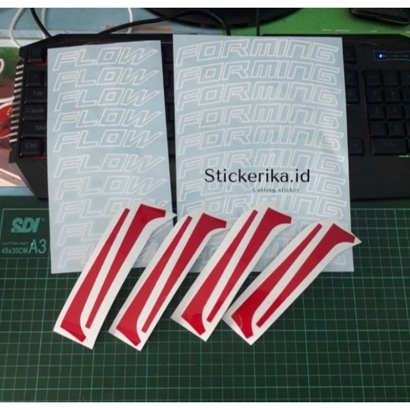 Jual STICKER LIST MERAH VELG VENOM | Shopee Indonesia