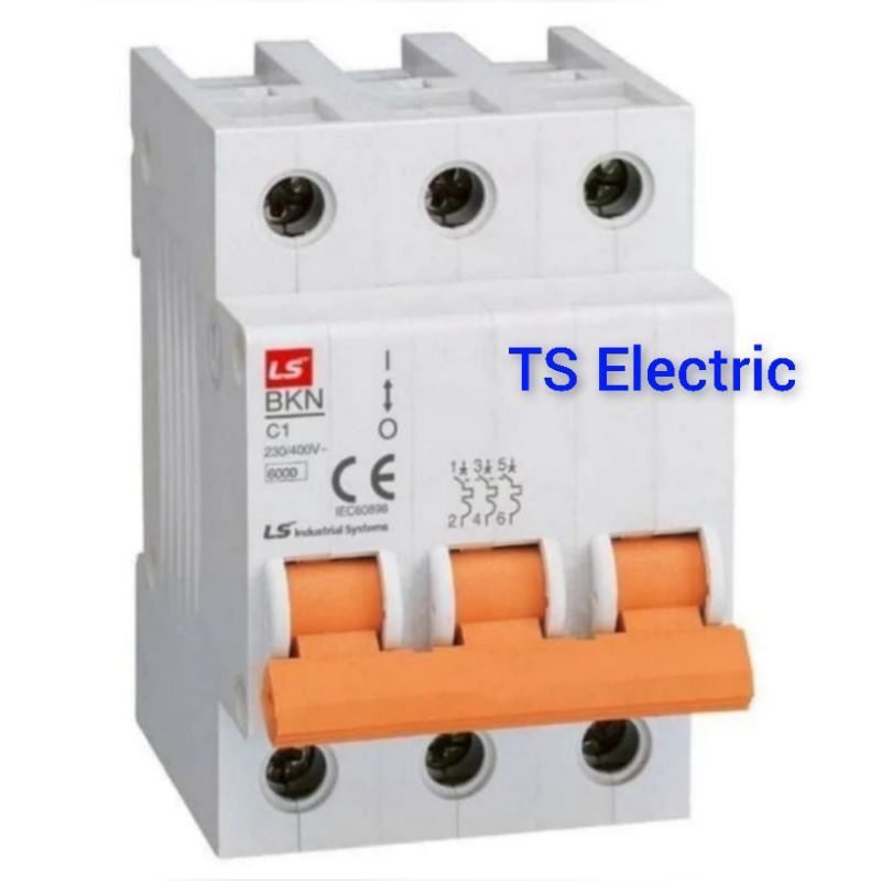 Jual MCB 40A - 63A 3P / 3 Phase BKN Series 6Ka Merk LS Electric Korea | Shopee Indonesia