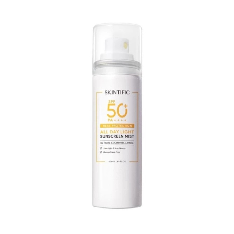 Jual SKINTIFIC Sunscreen Mist Spray - All Day Light Sunscreen Mist ...