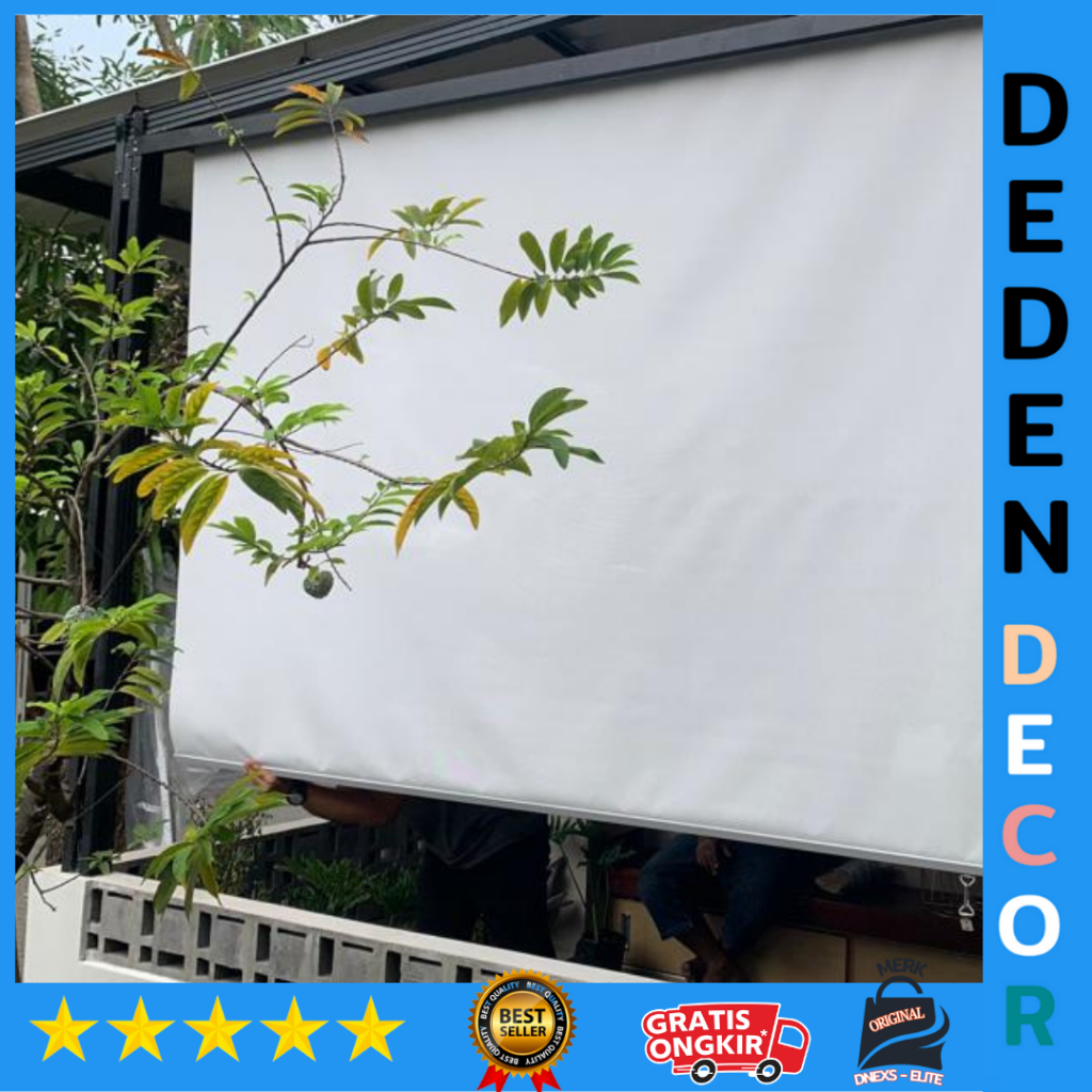 Jual Roller Blind Tirai Outdoor Suntex Berkualitas Tampias Anti Air ...