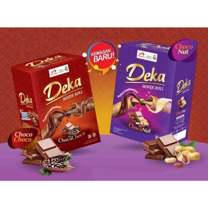 Jual KS - 1 Box Deka Wafer Roll / Deka Wafer Choco / Deka Wafer ...