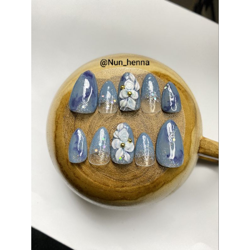 Jual kuku palsu wedding biru wardah | Shopee Indonesia