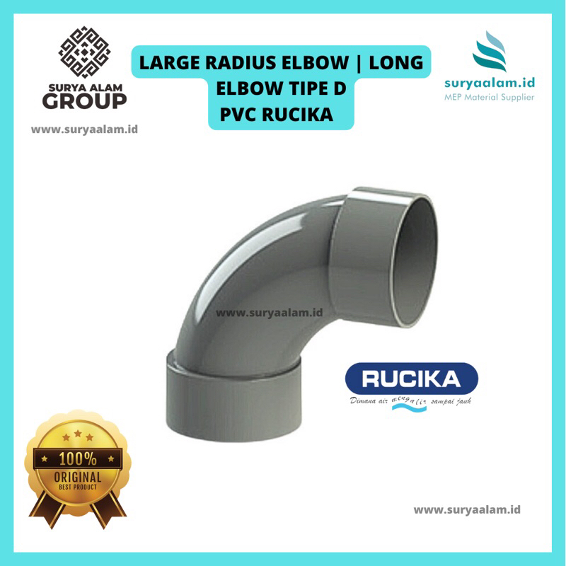 Jual LARGE RADIUS ELBOW D 3” RUCIKA | LONG ELBOW D 4” RUCIKA | SAMBUNGAN PIPA D 6” RUCIKA ...