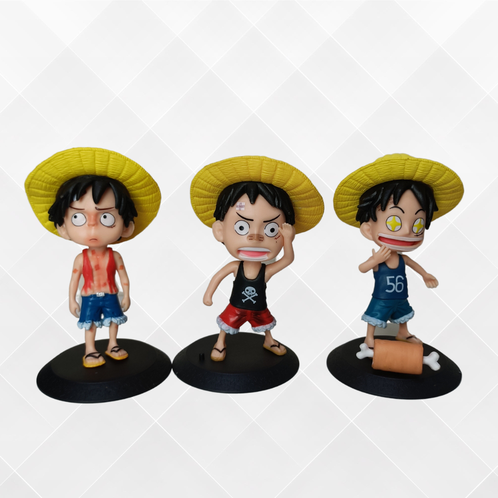 Jual Action Figure One piece Monkey D luffy bocil 15 cm PVC | Shopee ...
