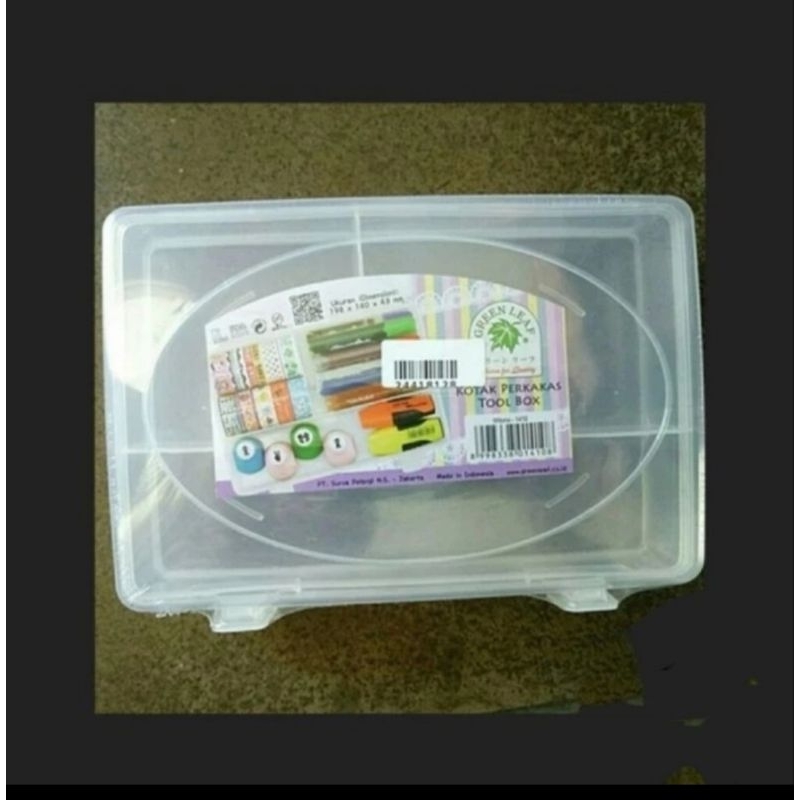 Jual Kotak Perkakas / 3 Sekat/Tool Box Wilona Green Leaf - 1410 ...