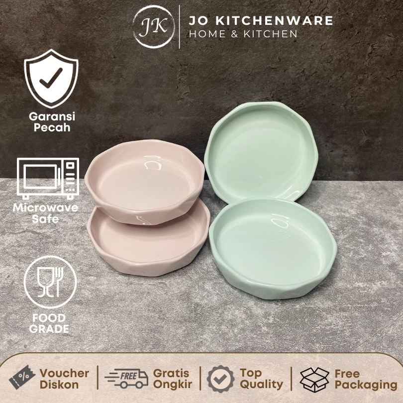 Jual Lepek keramik warna diameter 10 cm / lepek saos keramik serbaguna ...