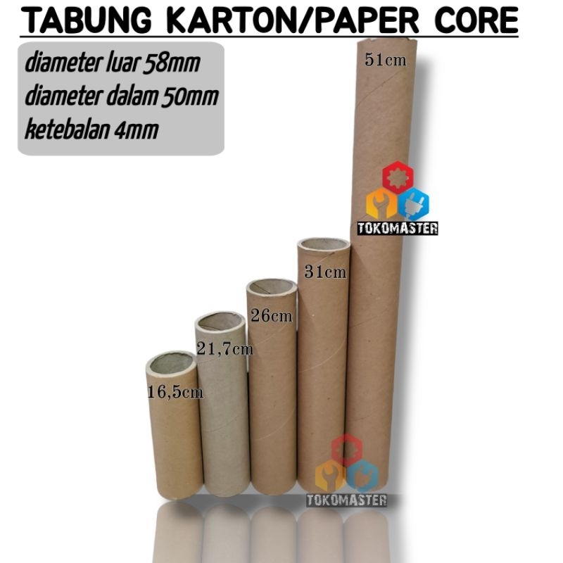 Jual Super Tebel Tabung Karton/Paper Tube Selongsong Kardus Tebal Untuk Packing/Paper Core ...