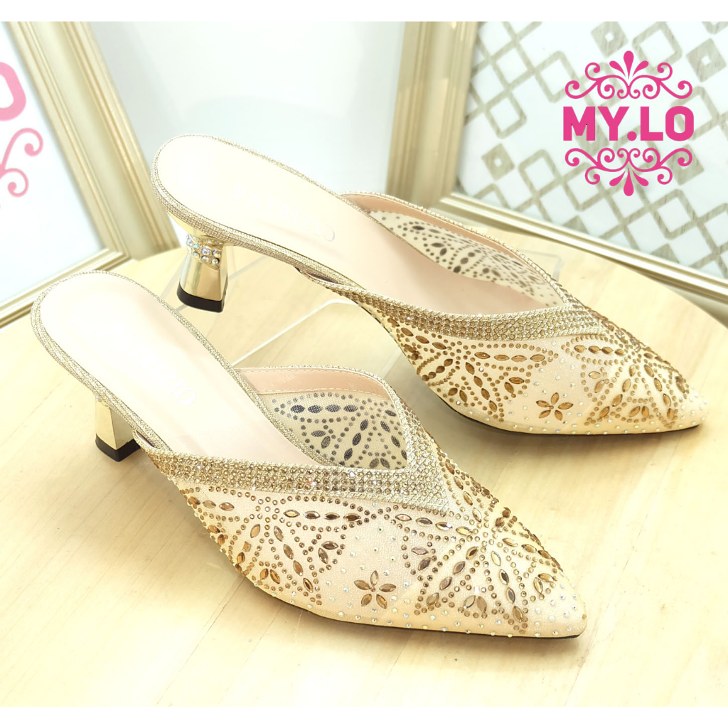 Jual SANDAL PESTA HEEL SELOP KEBAYA WEDDING WANITA IMPORT MYLO MS6A90 ...