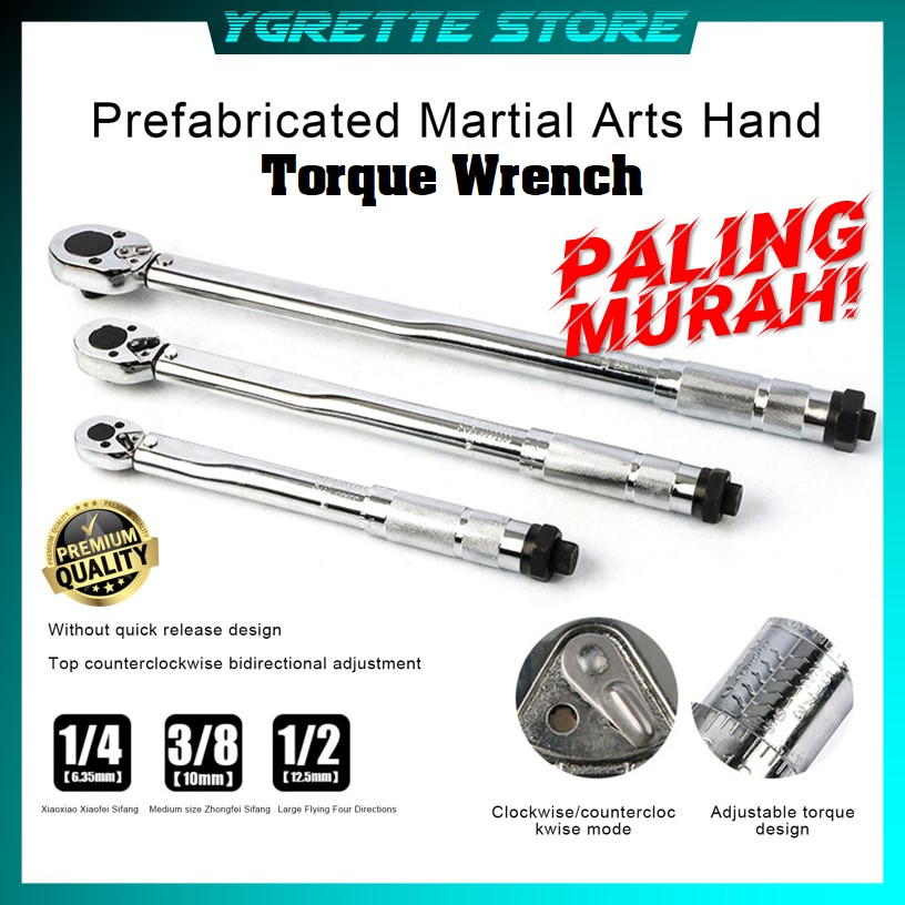 Jual YGRETTE - KUNCI TORSI Kunci Pas Micrometer Torque Wrench Two-Way ...